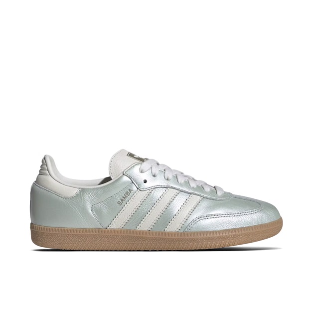 Adidas Samba OG Linen Green Metallic Womens | IG1965 | Laced