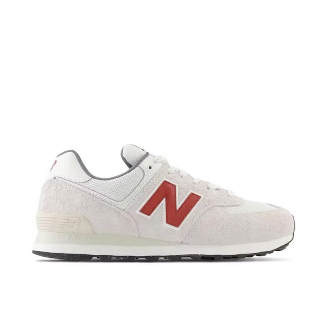 New Balance 574 White Red Grey | U574SOR | Laced