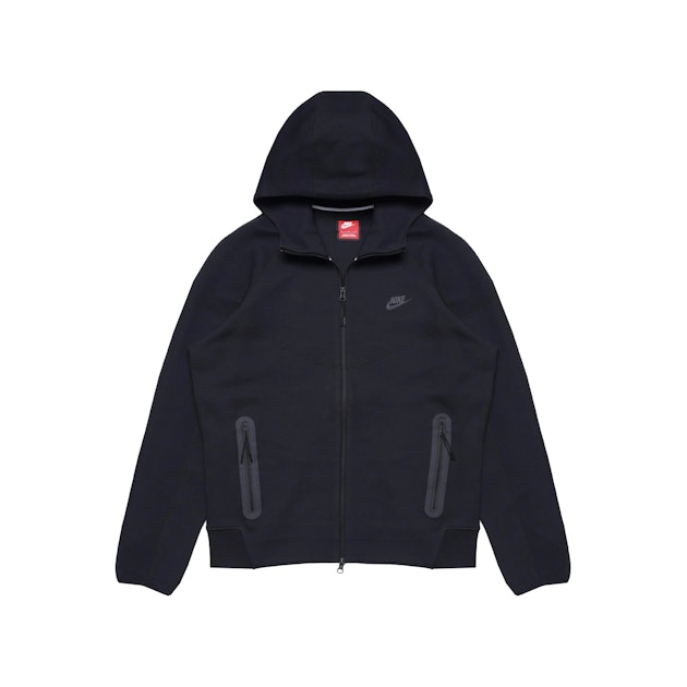 Nike Sportswear Tech Fleece Windrunner Full-Zip Hoodie Black/Black ...