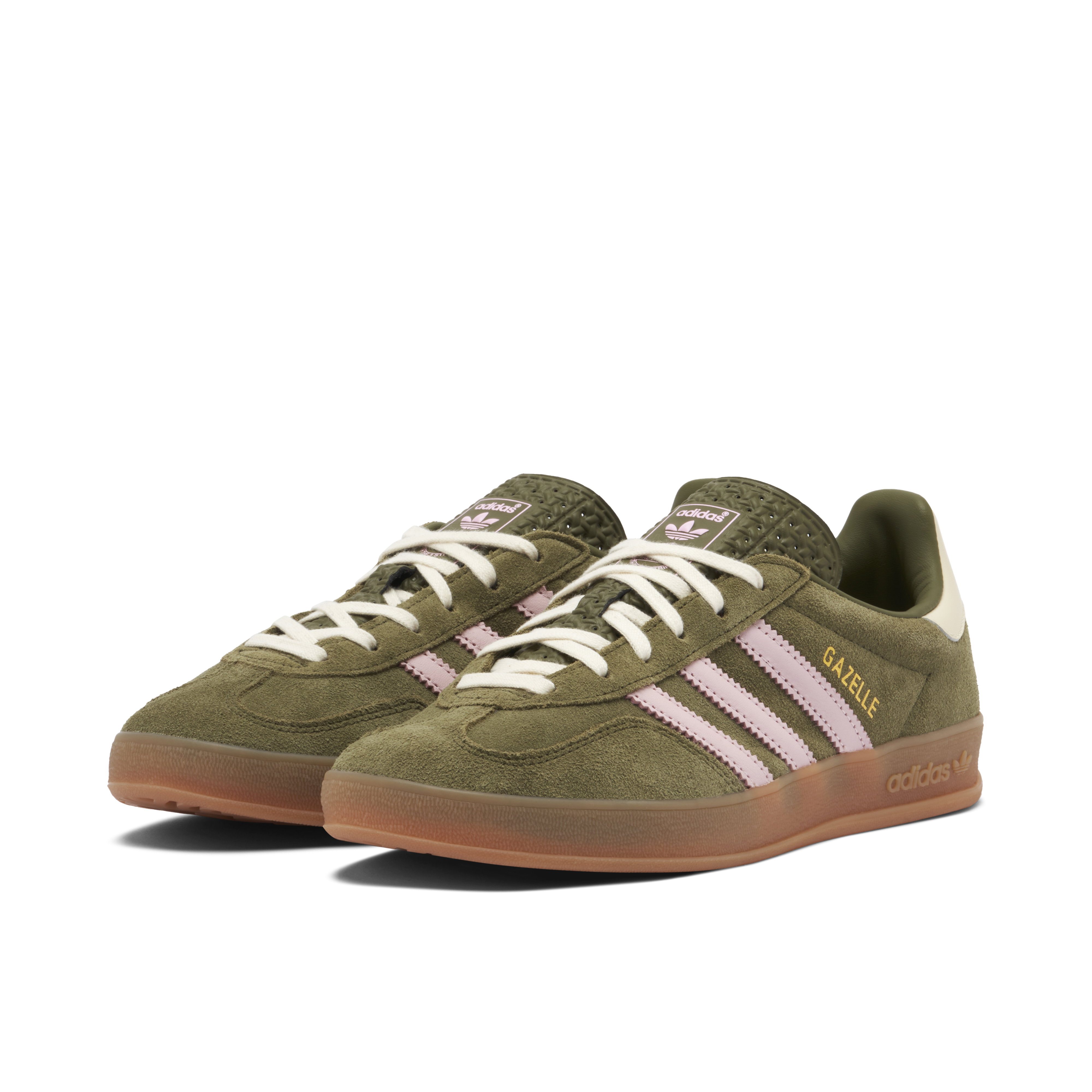 Adidas Gazelle Indoor Focus Olive Womens | JH6475 | Laced