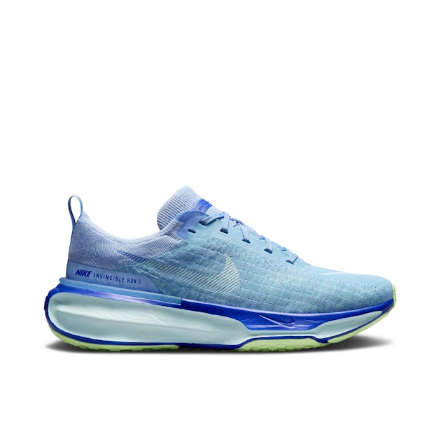Nike Invincible Run 3 Aluminum Racer Blue Barely Volt Glacier Blue ...