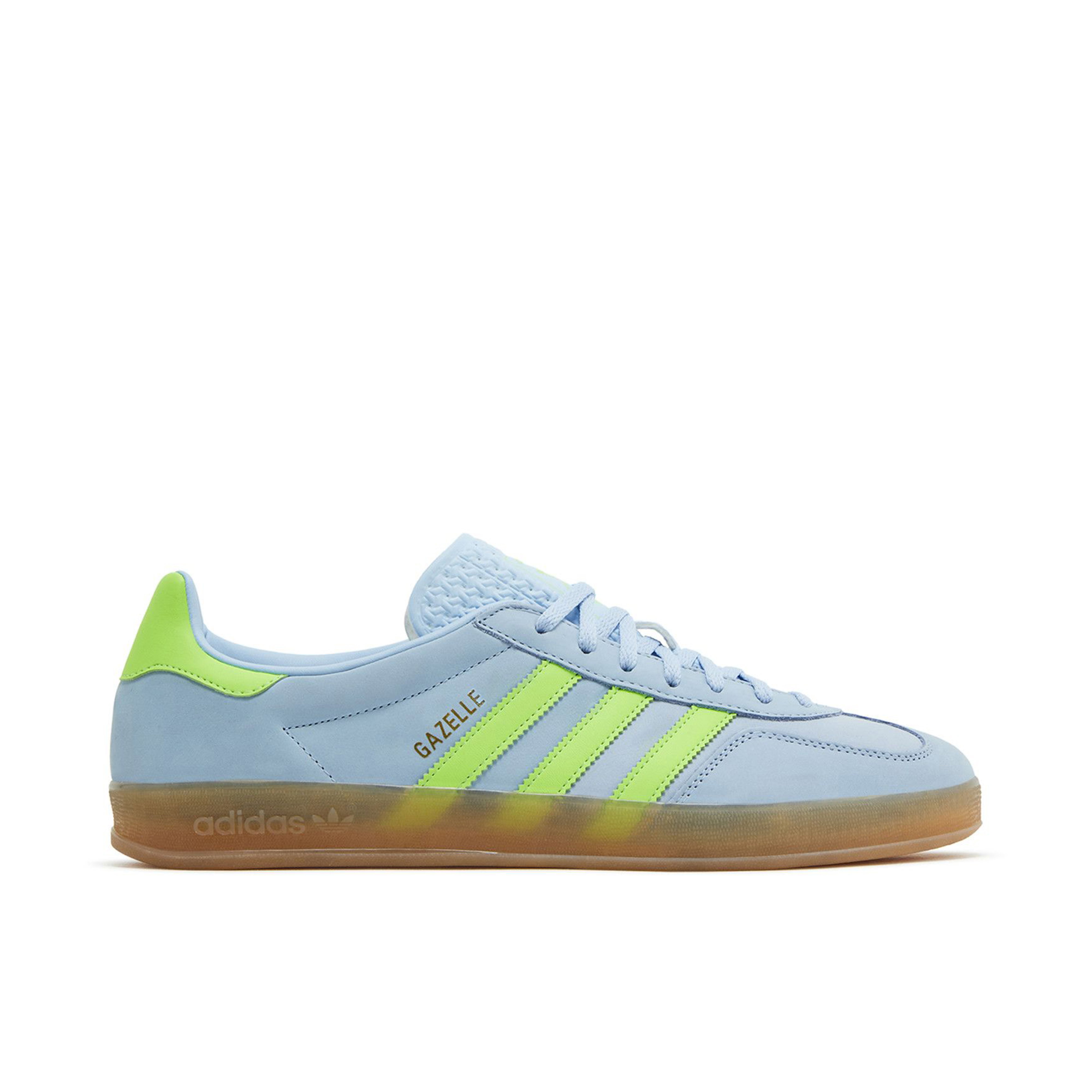 Adidas Gazelle Indoor Clear Sky Solar Green Womens | JI1372 | Laced