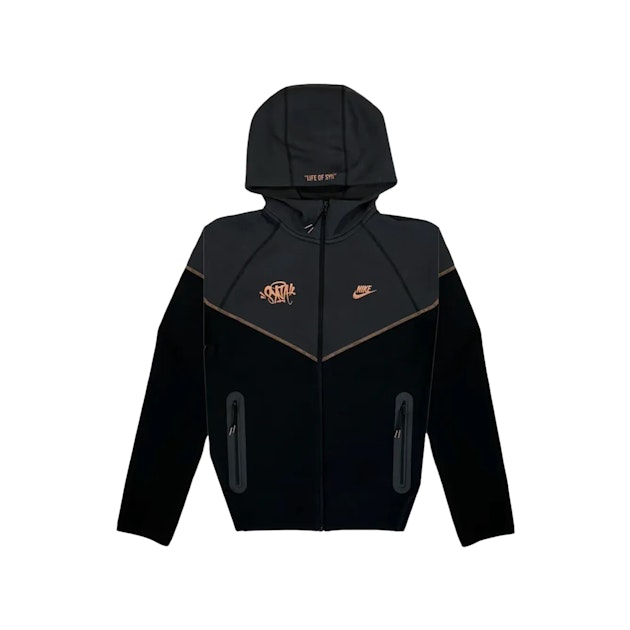 Nike Sportswear x Central Cee Tech Fleece Full Zip Hoodie Black ...