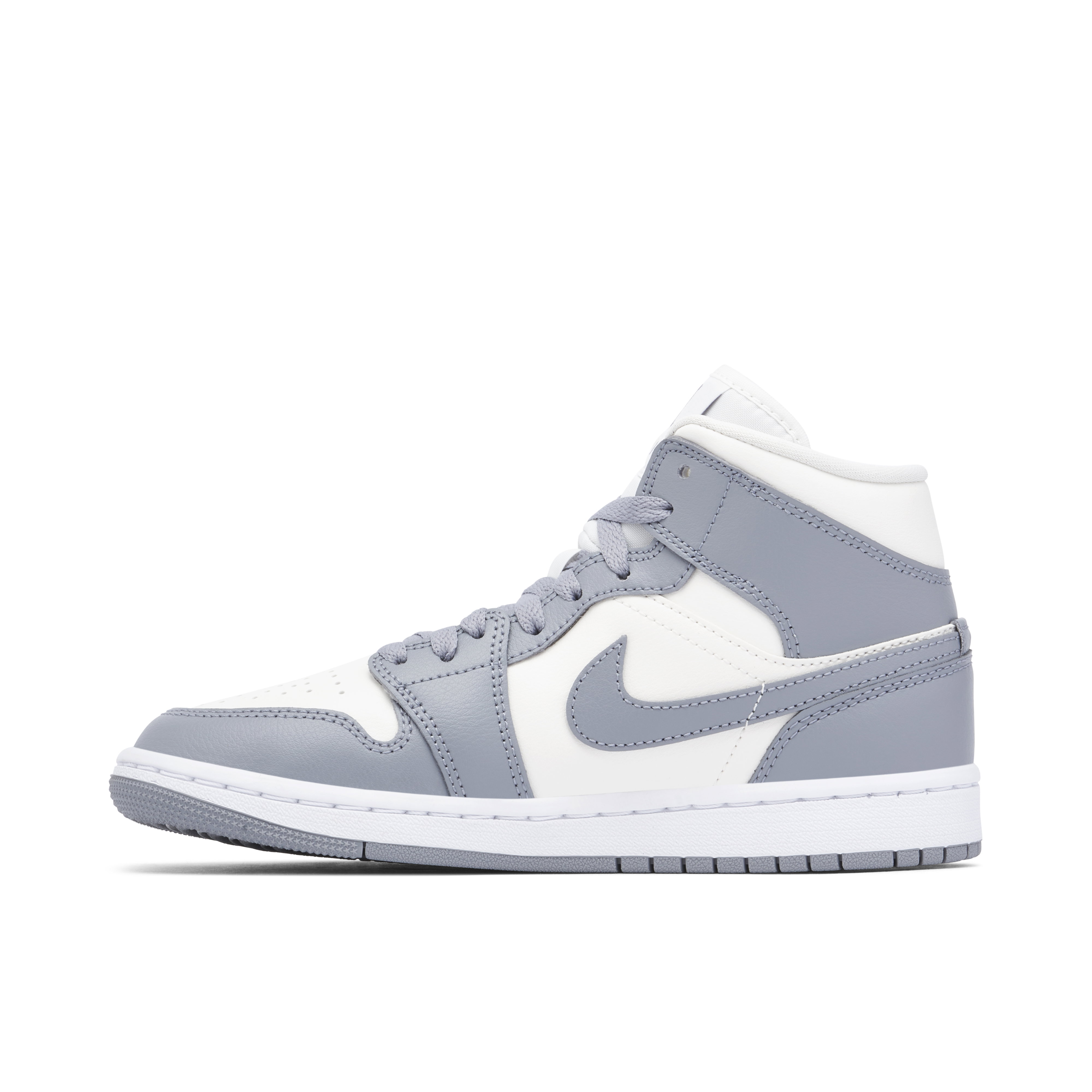 Air Jordan 1 Mid Grey Sail Womens | BQ6472-115 | Laced