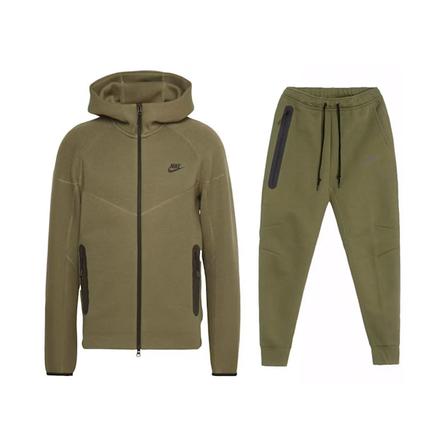 Nike Sportswear Tech Fleece Windrunner Full Zip Hoodie & Joggers Set ...