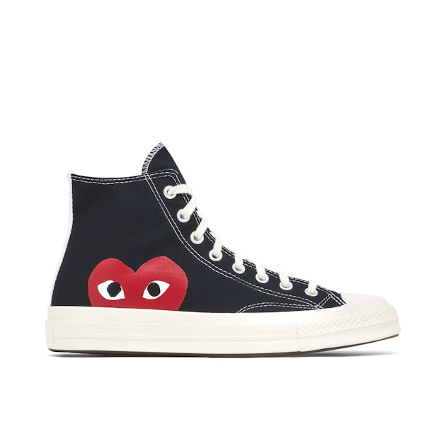Converse Chuck Taylor All Star 70 Hi x Comme Des Garçons PLAY Black ...