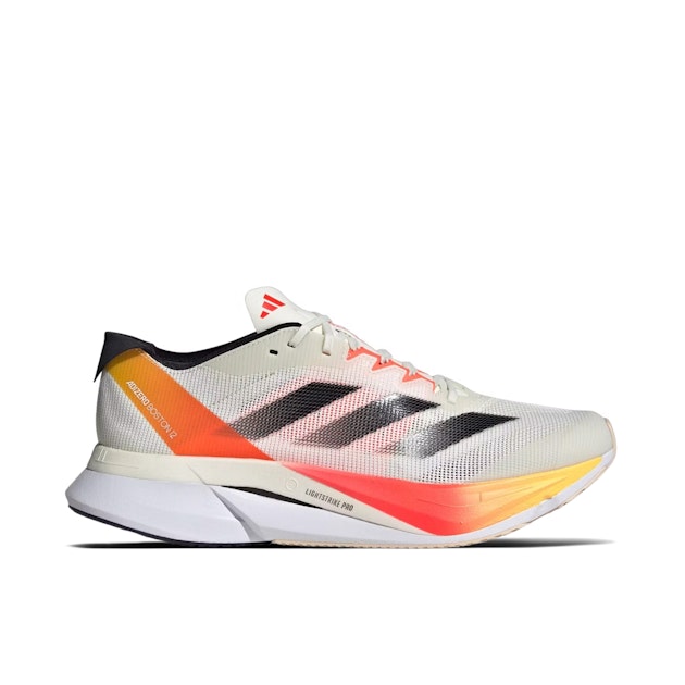 Adidas Adizero Boston 12 Ivory Core Black Solar Red | IG3320 | Laced