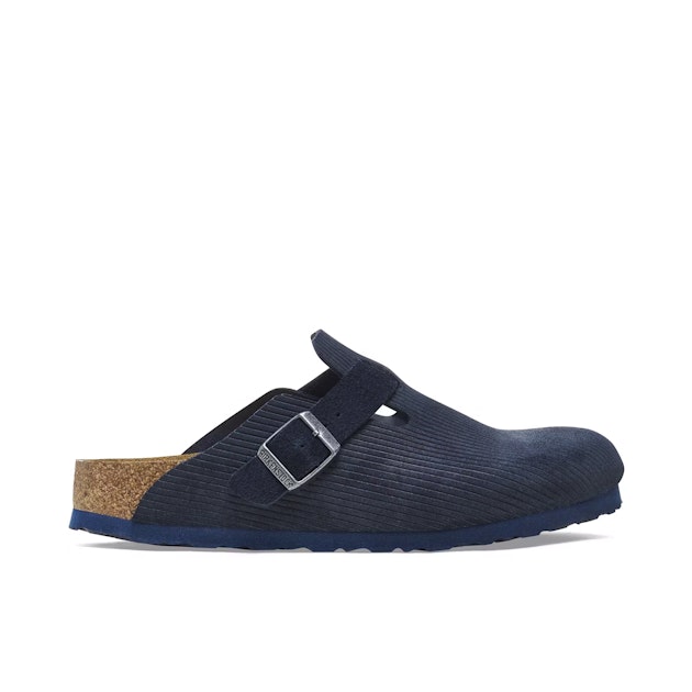 Birkenstock Boston Embossed Corduroy Suede Midnight | 1026108/1026137 ...
