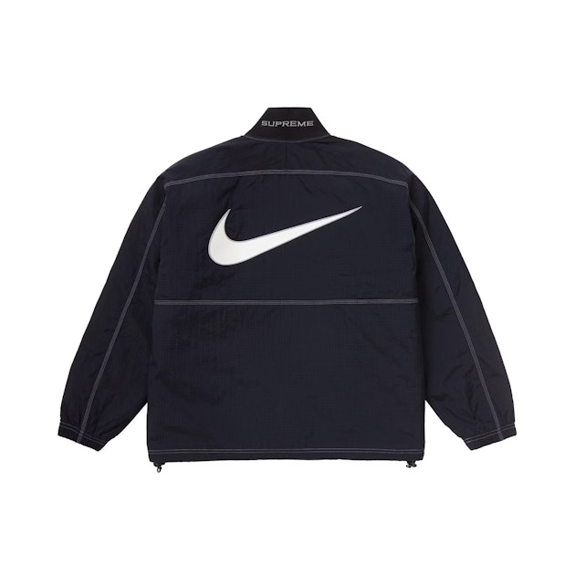 Supreme Nike Ripstop Pullover Black | NIKE-00019 | Laced