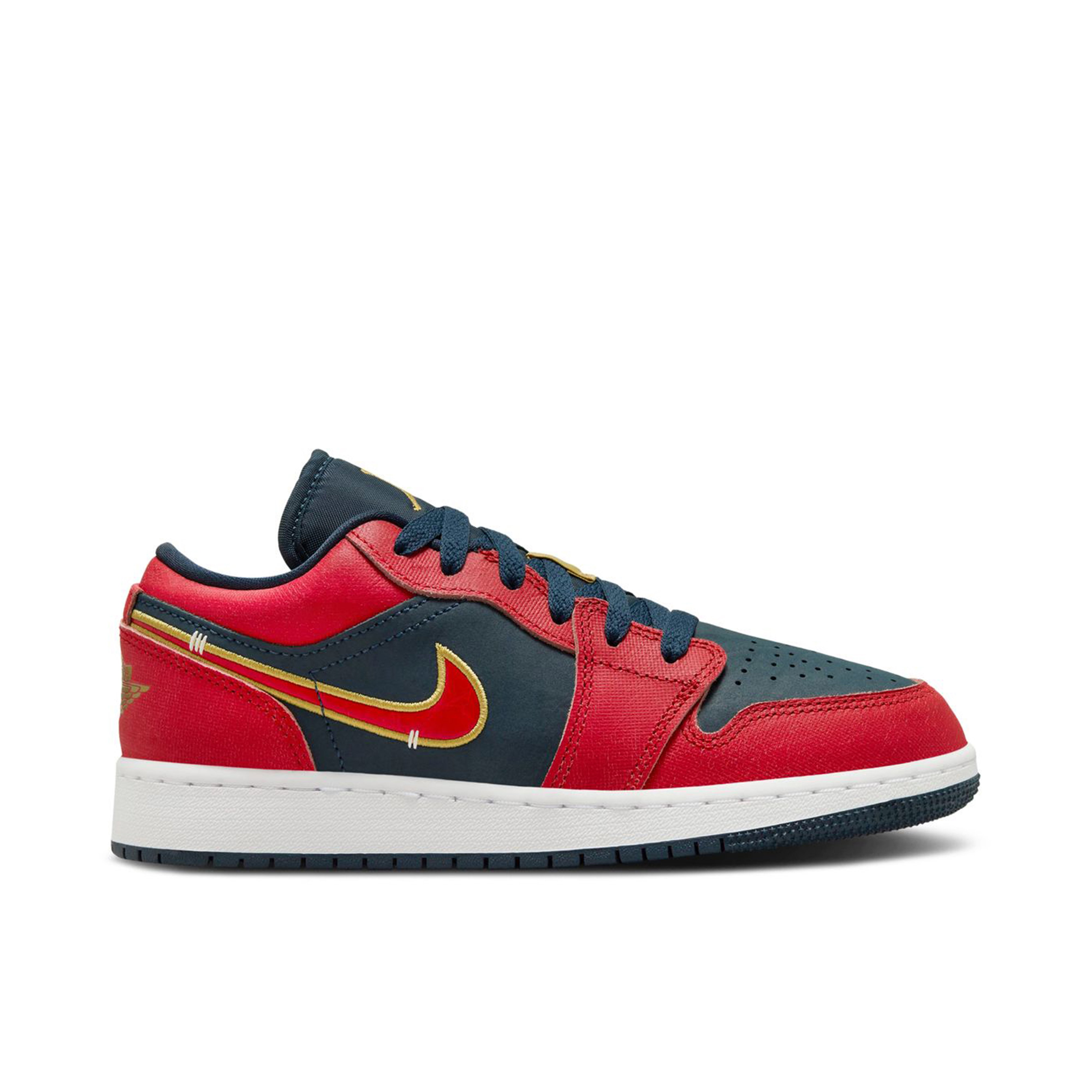 Air Jordan 1 Low Armory Navy Sport Red GS | FQ7380-400 | Laced