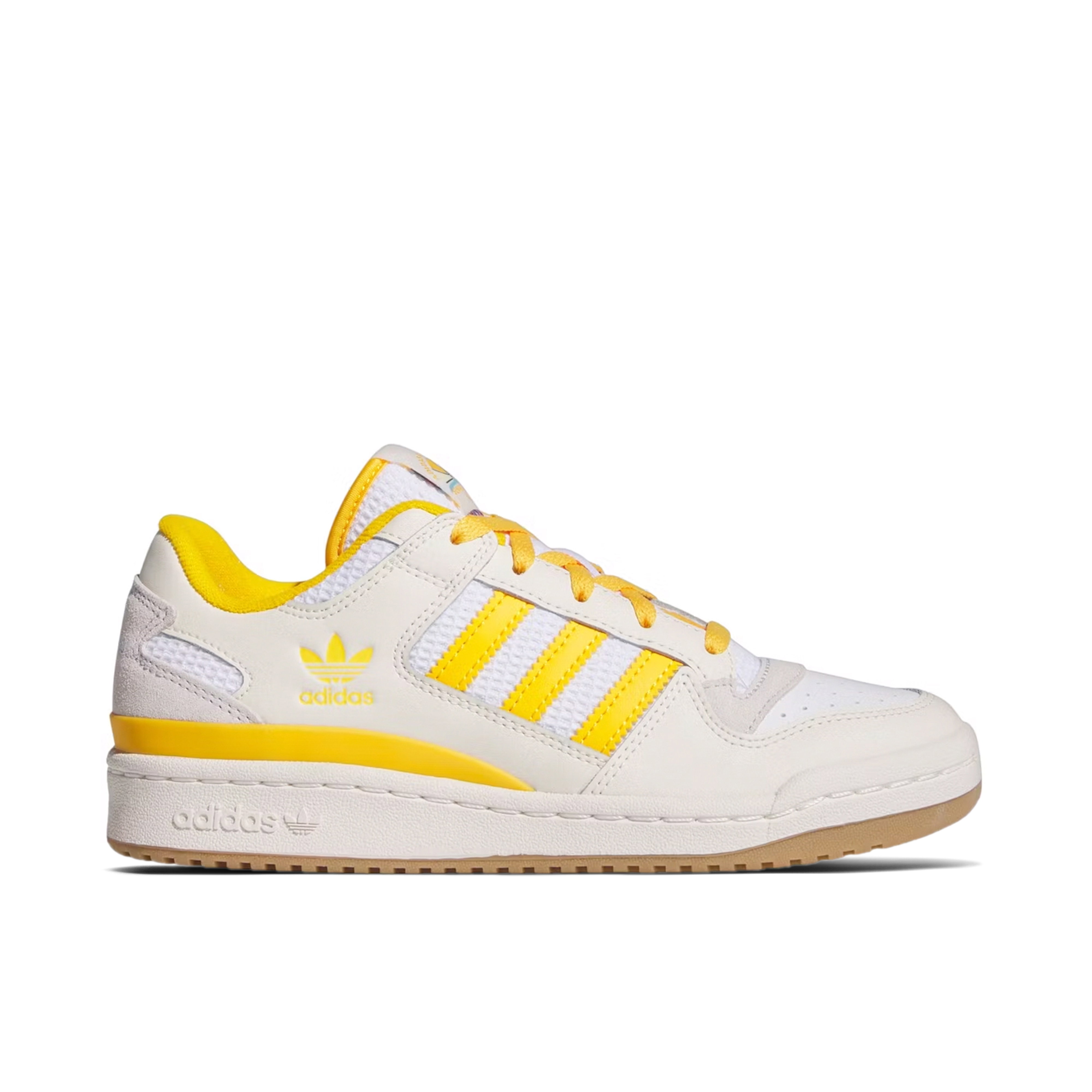 Adidas Forum Low Cream White Crew Yellow Cloud White Womens | IF2740 ...