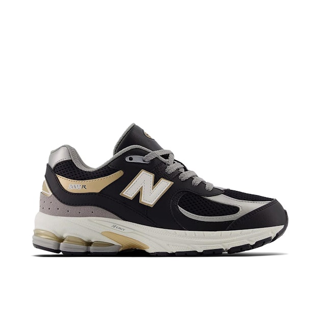 New Balance 2002R Black Sea Salt Gold Metallic | M2002RPO | Laced