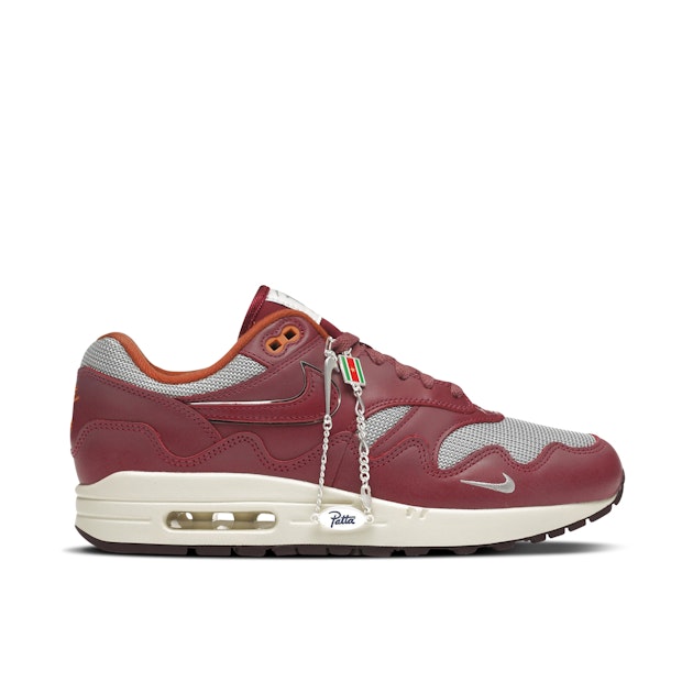Patta x Nike Air Max 1 Night Maroon (with Bracelet) | DO9549-001-S | Laced