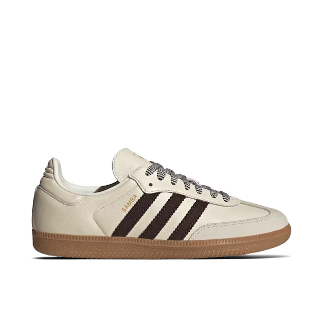 Adidas Samba OG Off White Dark Brown Womens | JS3181 | Laced