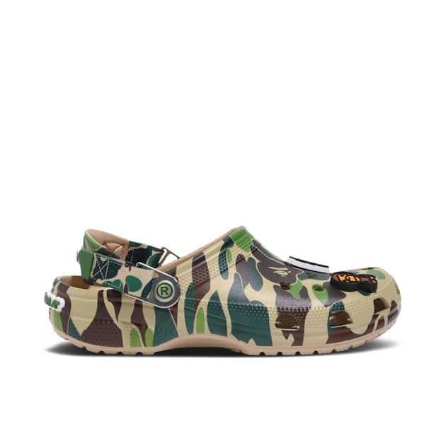 Crocs Classic Clog A Bathing Ape ABC Camo Green | 209627-212 | Laced