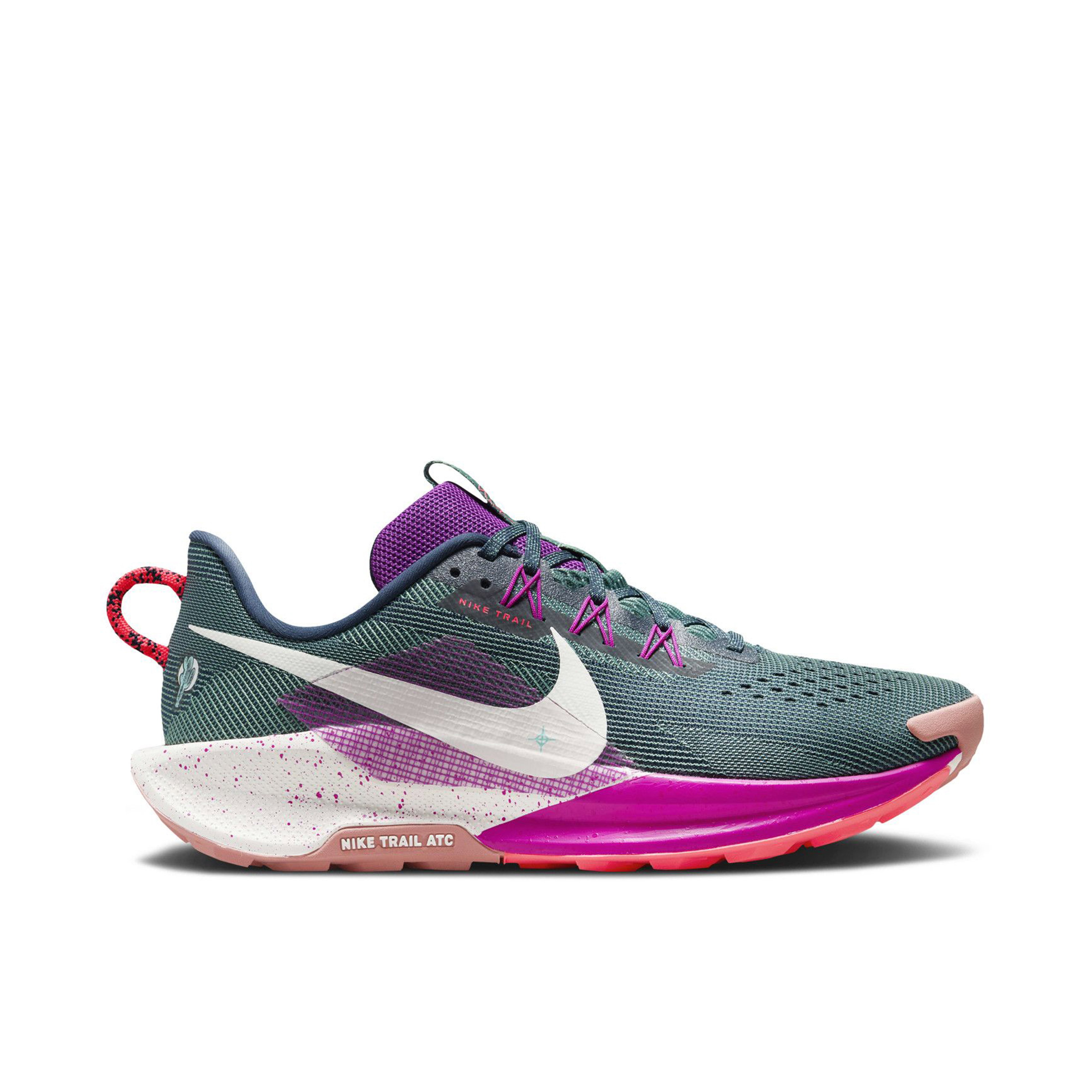 Nike React Pegasus Trail 5 Armory Navy Vivid Grape Green Frost Phantom ...