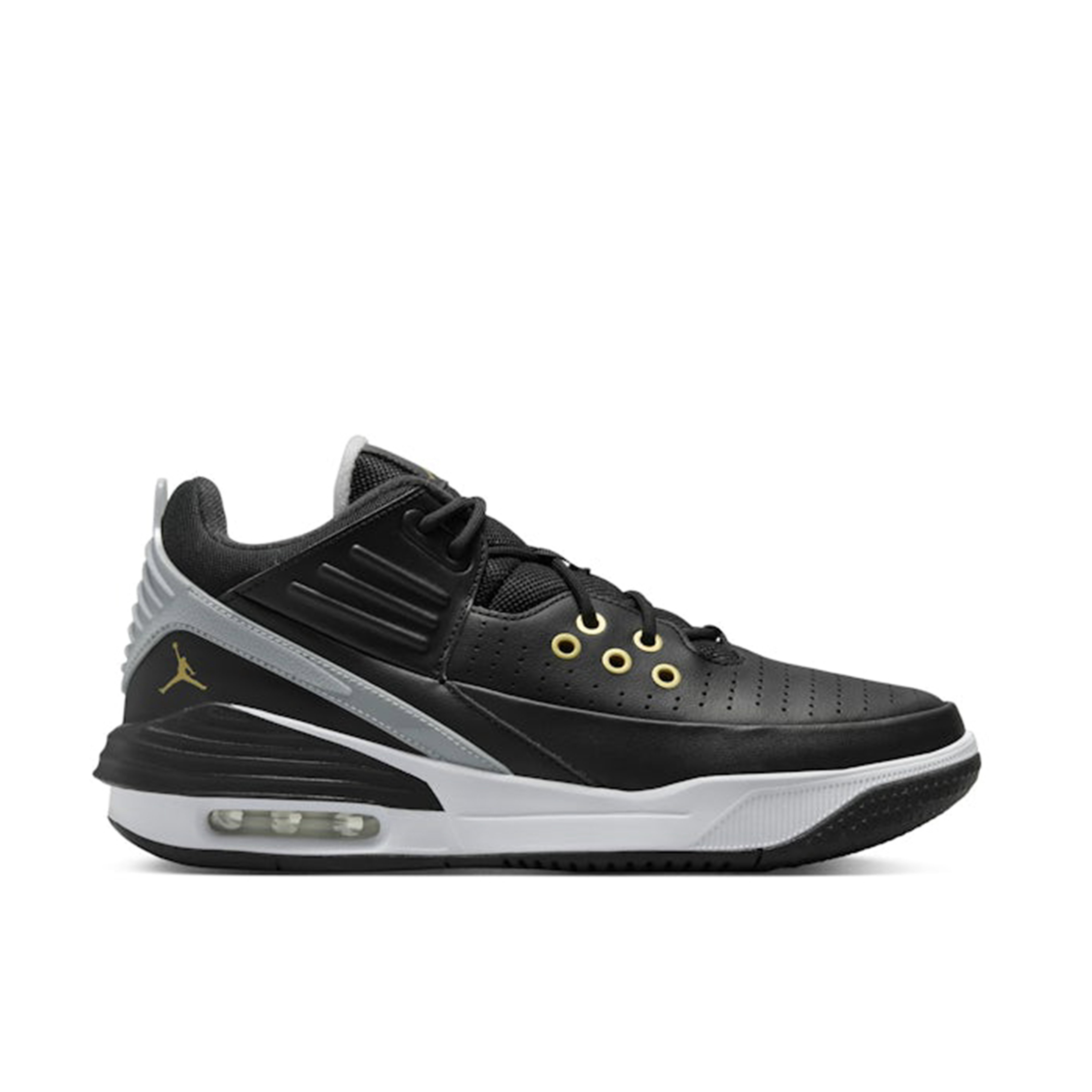 Air Jordan Max Aura 5 Black White Wolf Grey Metallic Gold | DZ4353-017 ...