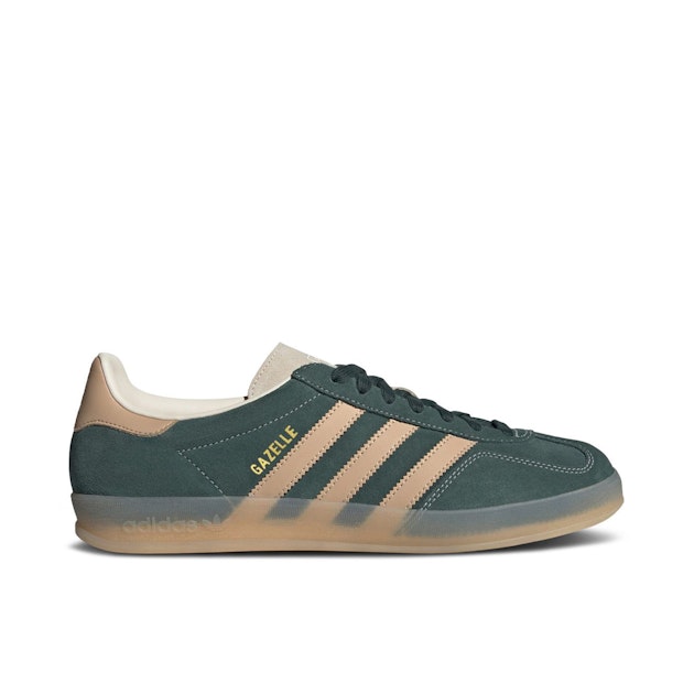 Adidas Gazelle Indoor Shadow Green Warm Sandstone | JH5402 | Laced