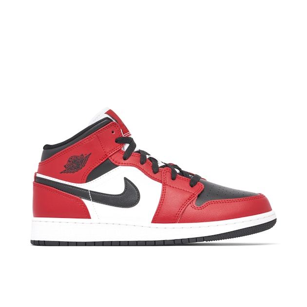Air Jordan 1 Mid Chicago Toe GS | 554725-069 | Laced
