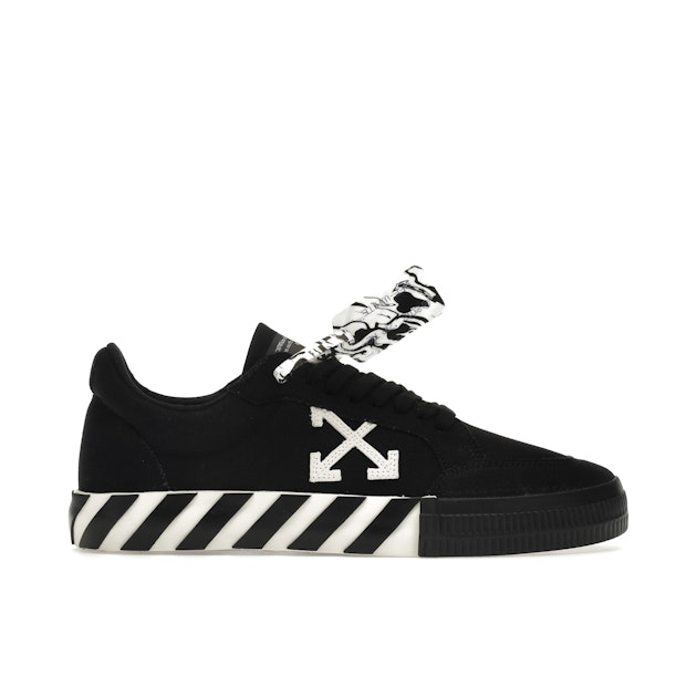 Off-White Vulc Low Black White Arrow | OMIA085R21FAB0011001 | Laced