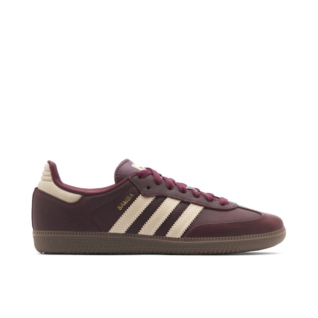 Adidas Samba OG Maroon Crystal Sand Womens | IF7004 | Laced