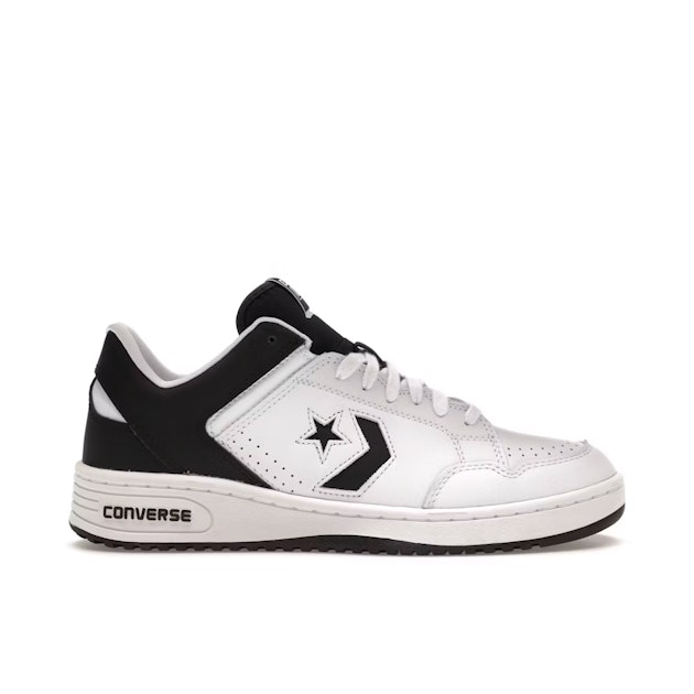 Converse Weapon Leather Ox White Black | A10203C | Laced