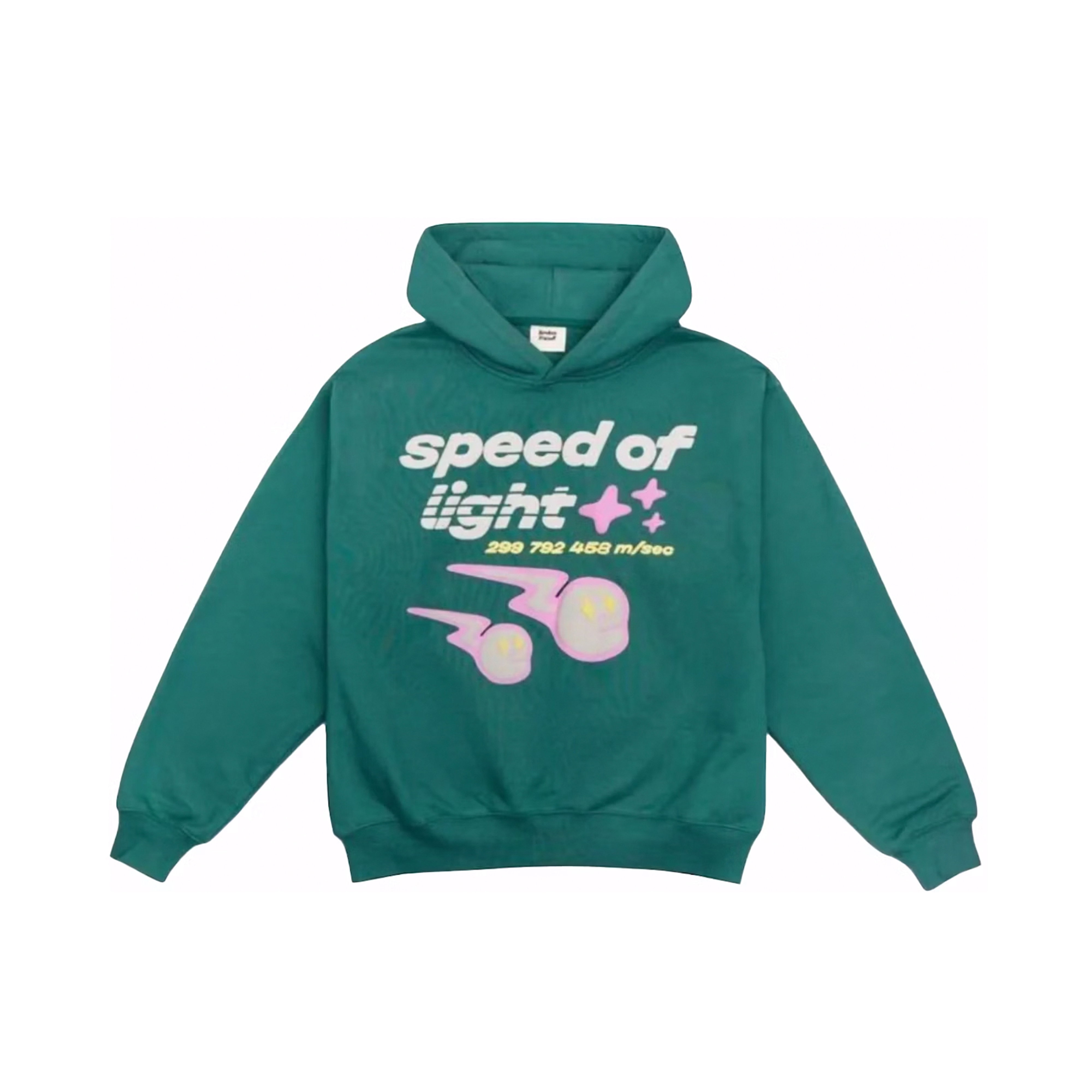 Broken Planet Speed Of Light Hoodie Green | BROKEN-PLANET-00189 | Laced