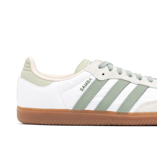 Adidas Samba OG Cloud White Silver Green Putty Mauve | ID0492 | Laced